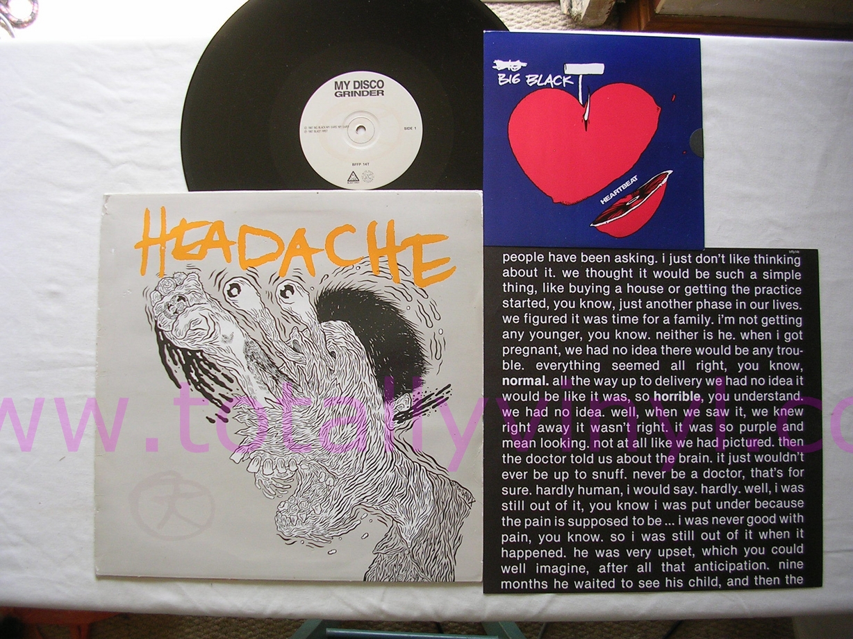 Totally Vinyl Records || Big Black - Headache 12 inch 7 inch