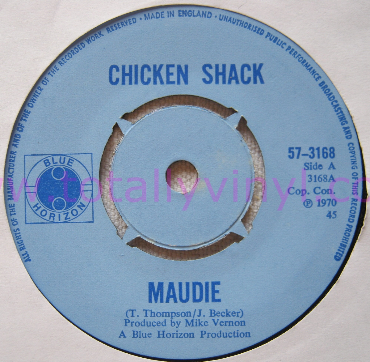 Totally Vinyl Records || Chicken Shack - Maudie 7 inch
