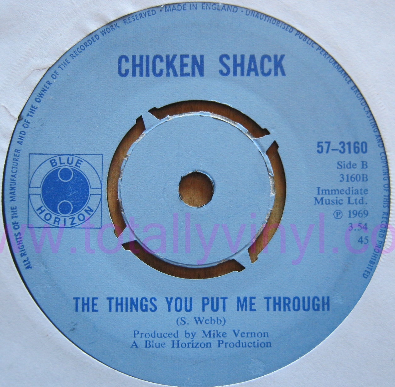 Totally Vinyl Records || Chicken Shack - Tears in the wind 7 inch