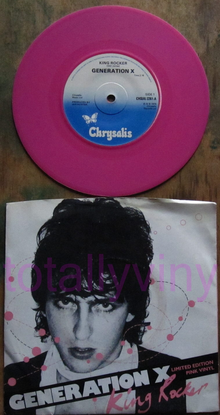 Totally Vinyl Records || Generation X - King rocker 7 inch Colour Vinyl ...