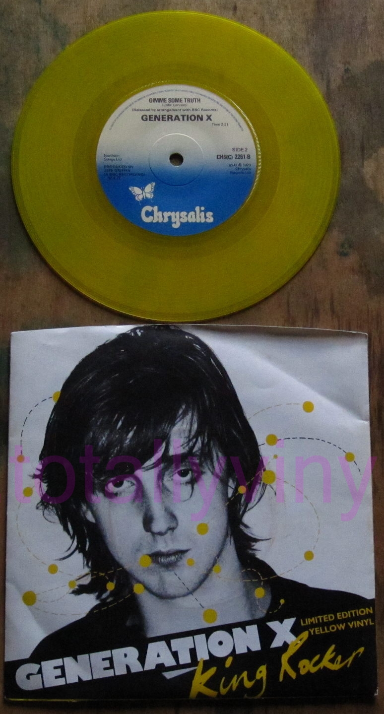 Totally Vinyl Records || Generation X - King rocker 7 inch Coloured ...