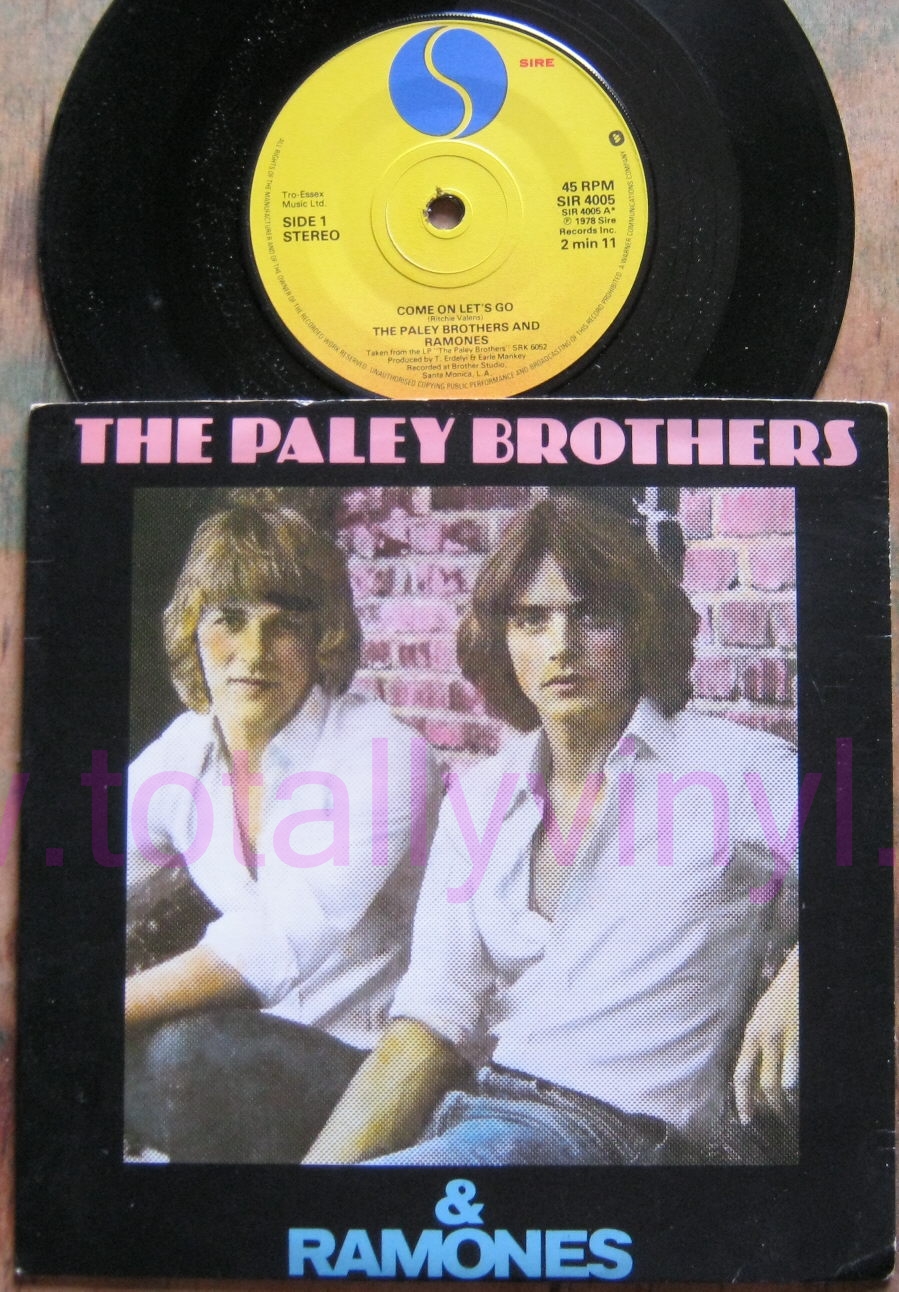 Totally Vinyl Records || Paley Brothers & Ramones - Come on let's go 7 ...