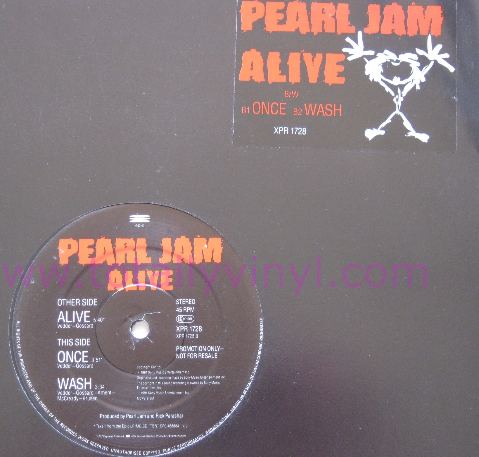 Totally Vinyl Records || Pearl Jam - Alive / Once / Wash 12 inch ...