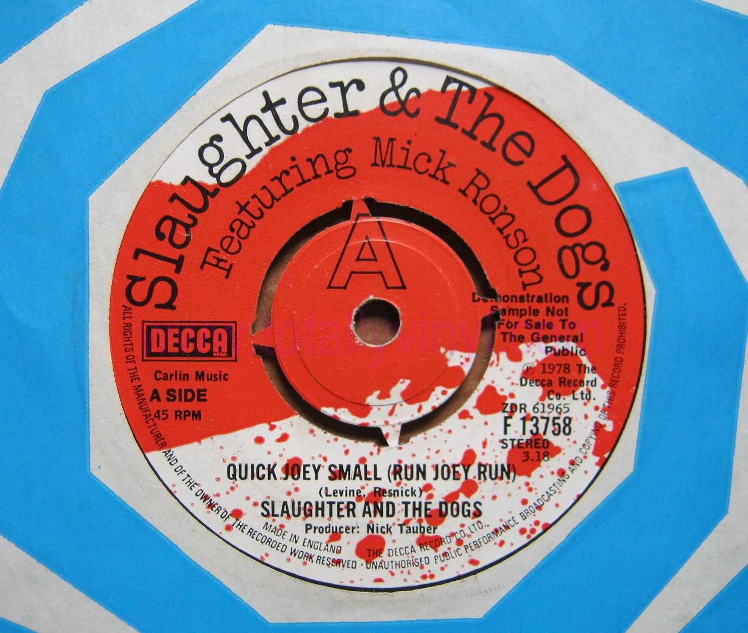 Totally Vinyl Records || Slaughter and the Dogs - Quick Joey Small (run ...