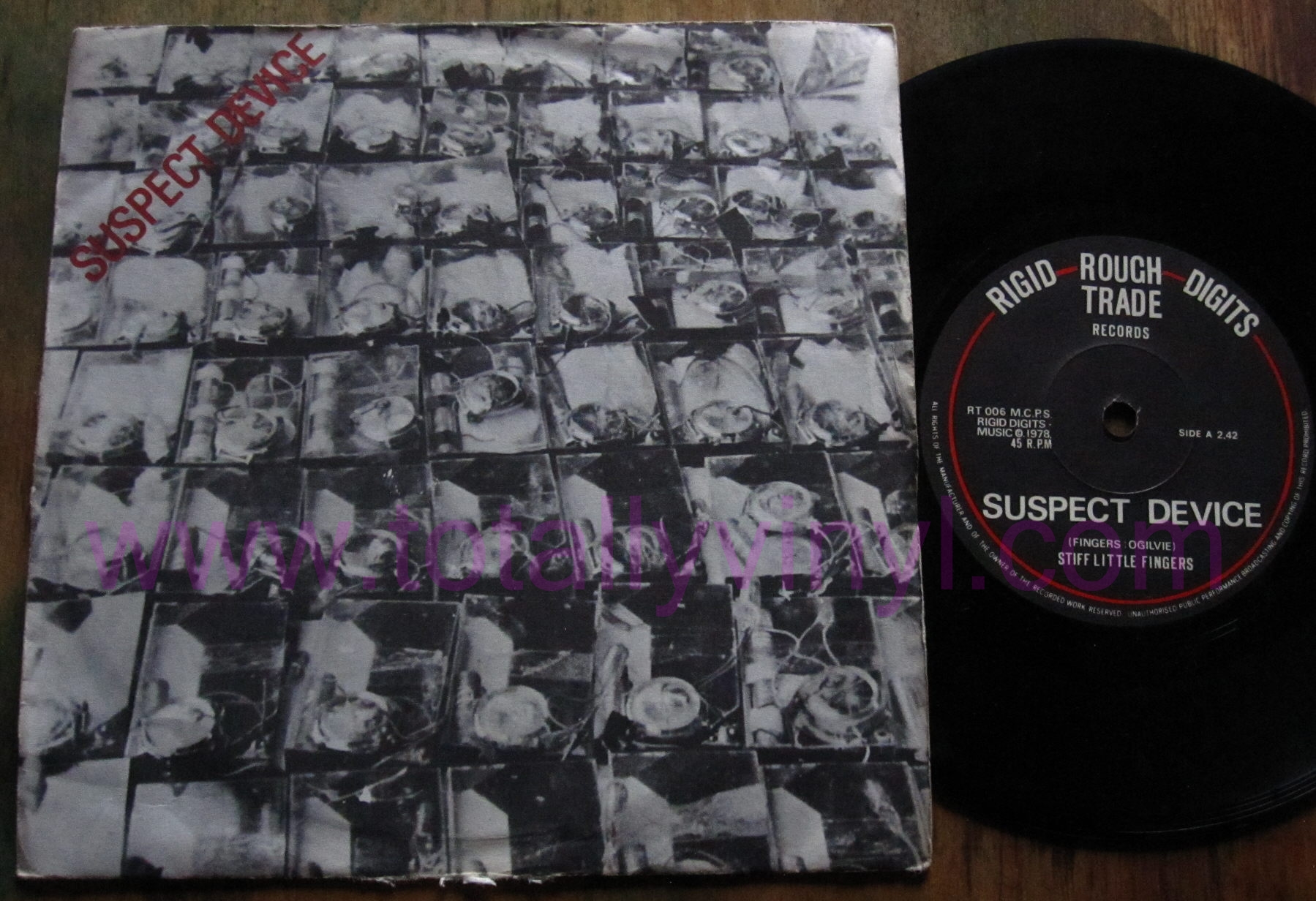 Totally Vinyl Records || Stiff Little Fingers - Suspect device / Wasted ...