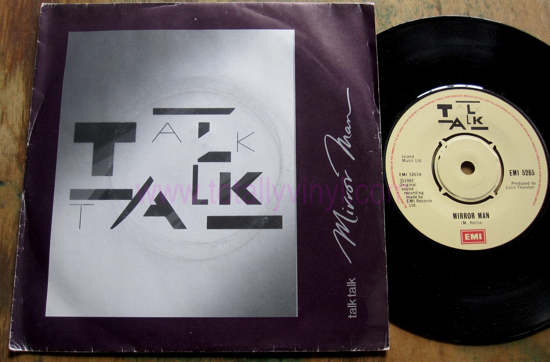Totally Vinyl Records || Talk Talk - Mirror man 7 inch Picture Cover