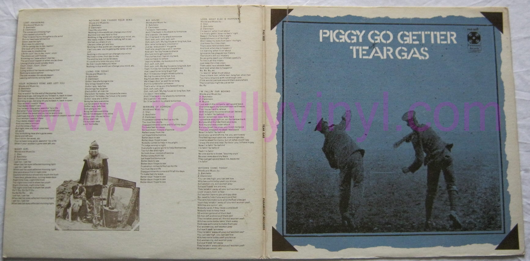 Totally Vinyl Records || Tear Gas - Piggy go getter LP Special Cover Vinyl