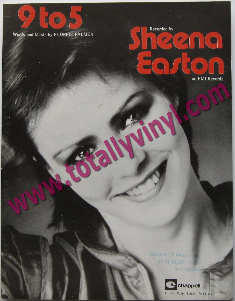 Totally Vinyl Records Easton Sheena 9 To 5 Sheet Music