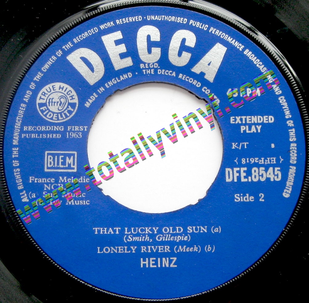 Totally Vinyl Records || Heinz - EP: I get up in the morning / Talkin ...