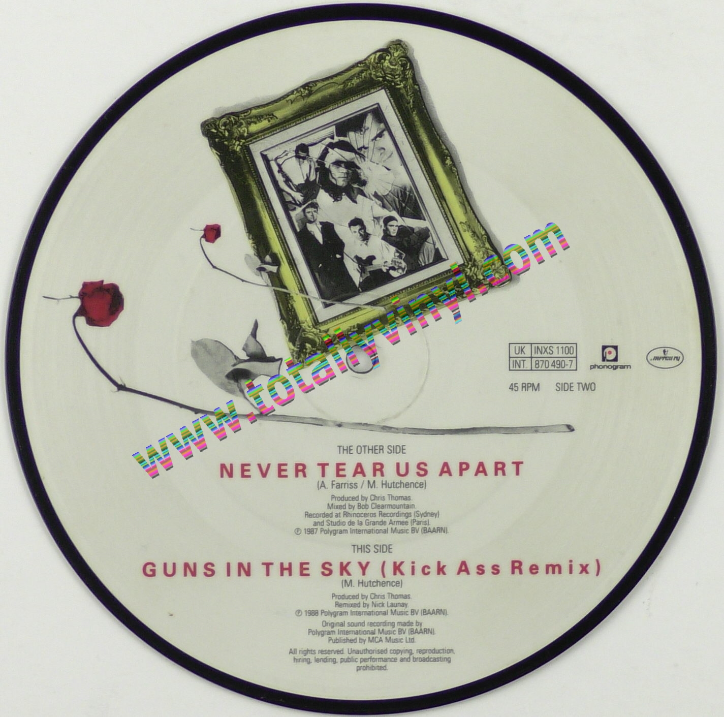 Totally Vinyl Records || Inxs - Never tear us apart 7 inch Picture Disc