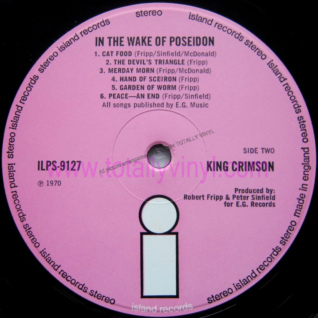 Totally Vinyl Records || King Crimson - In the wake of Poseidon LP