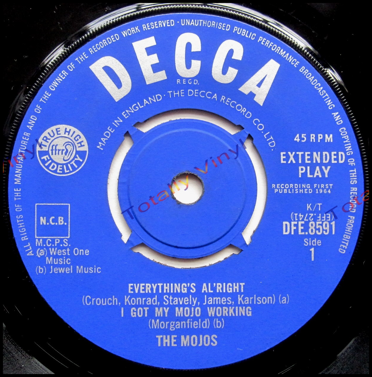 Totally Vinyl Records || Mojos, The - EP: Everything's al'right / I got ...