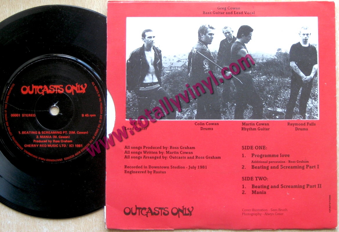 Totally Vinyl Records || Outcasts - Programme love / Beating and ...