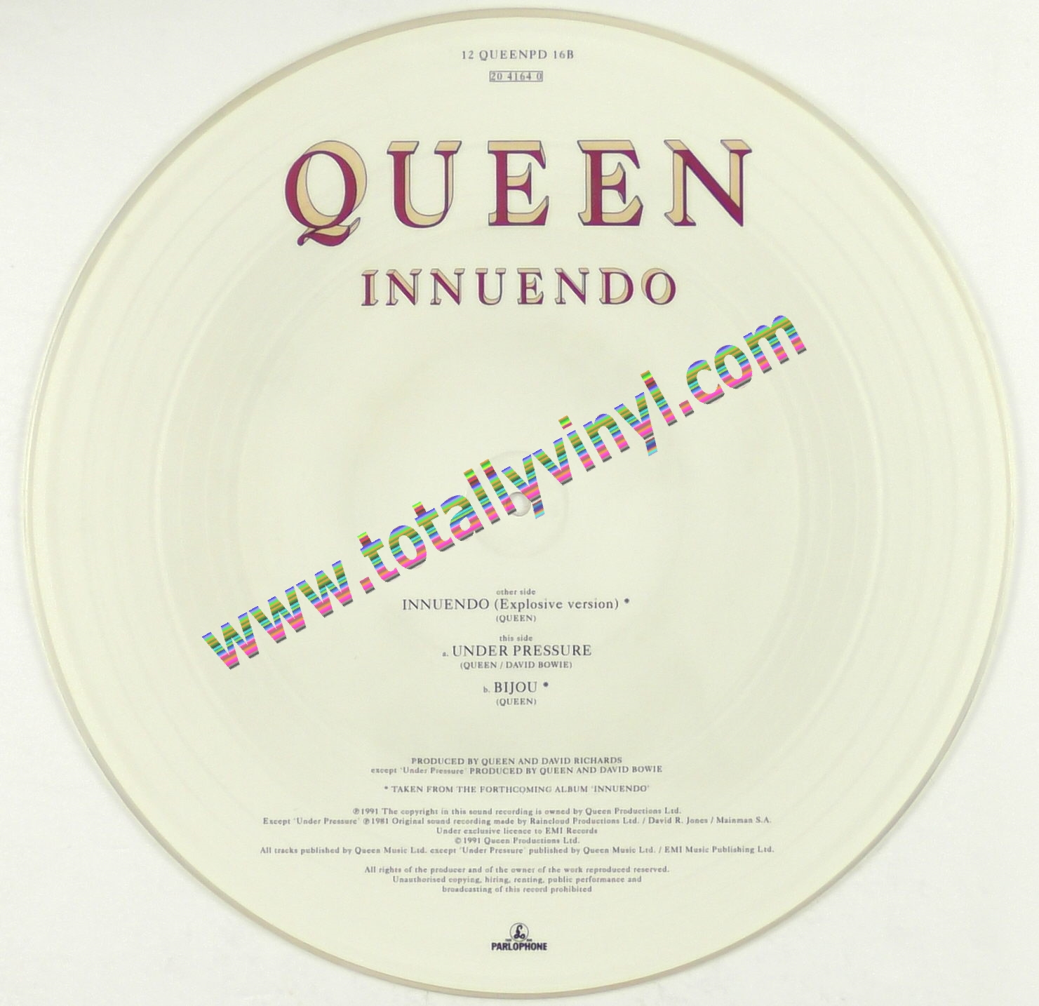 Totally Vinyl Records || Queen - Innuendo(explosive mix) 12 inch ...