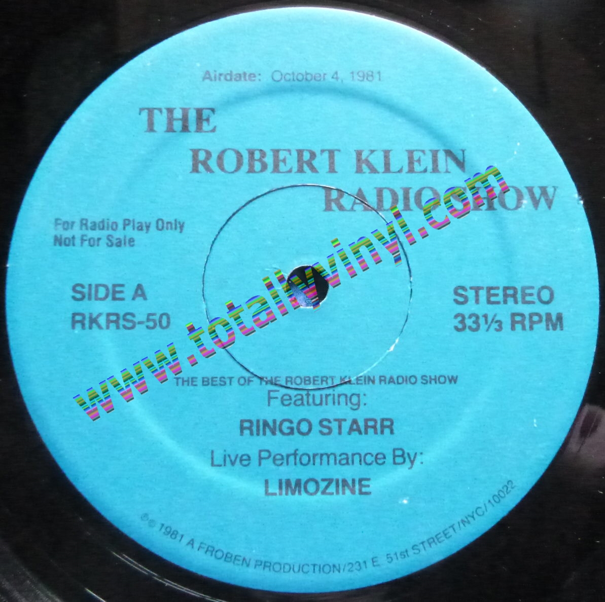 Totally Vinyl Records || Starr and Barbara Bach, Ringo - Robert Klein ...