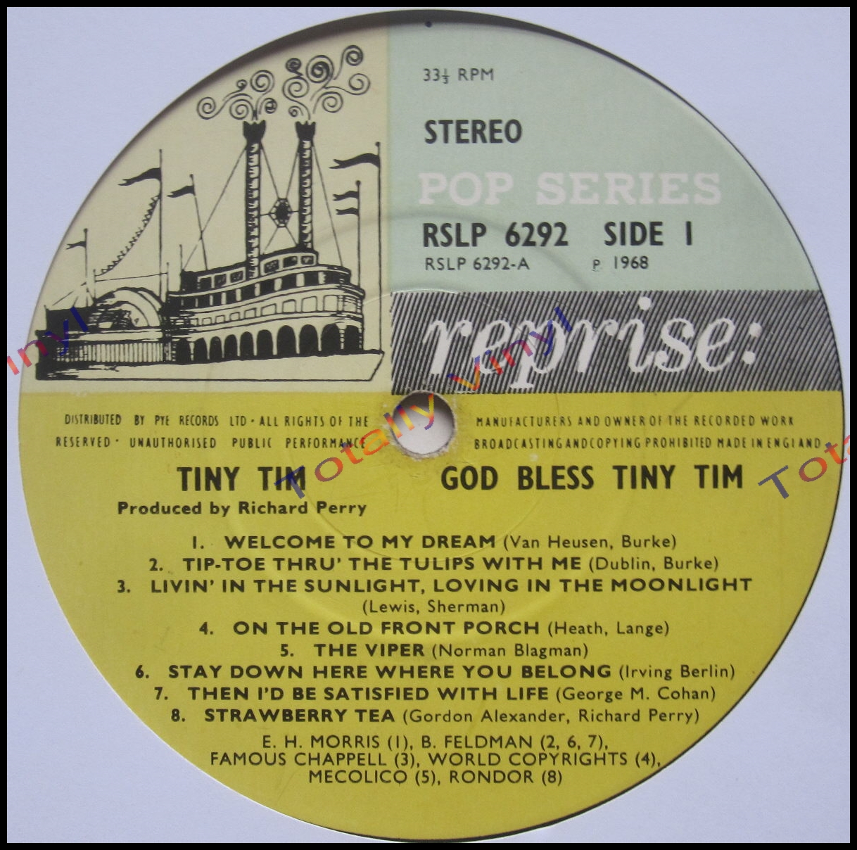 Totally Vinyl Records || Tiny Tim - God bless Tiny Tim LP