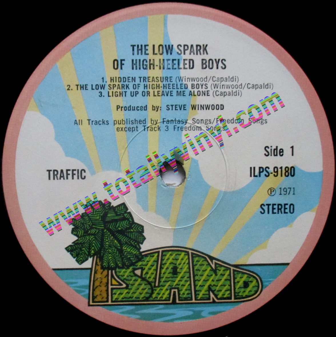 Totally Vinyl Records || Traffic - Low spark of the high heeled boys LP ...