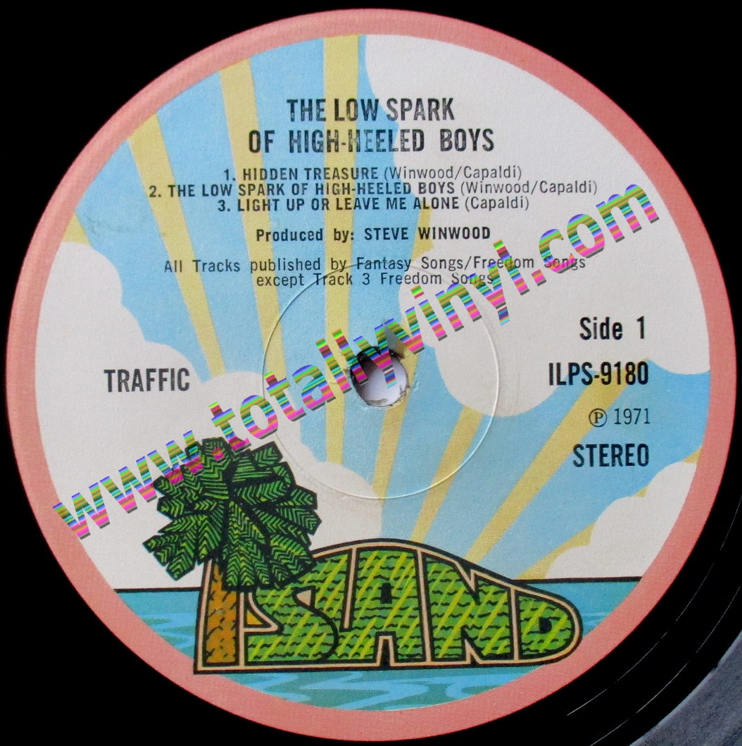 Totally Vinyl Records || Traffic - Low spark of the high heeled boys LP ...