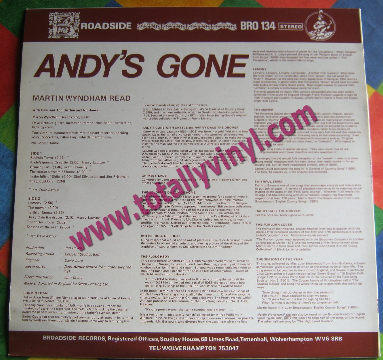 Totally Vinyl Records || Wyndham-Read, Martyn - Martyn Wyndham-Read LP